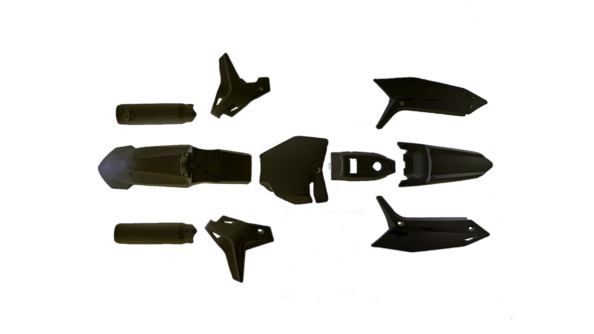 Plastics Kit (Black) – EBox – Stomp Parts