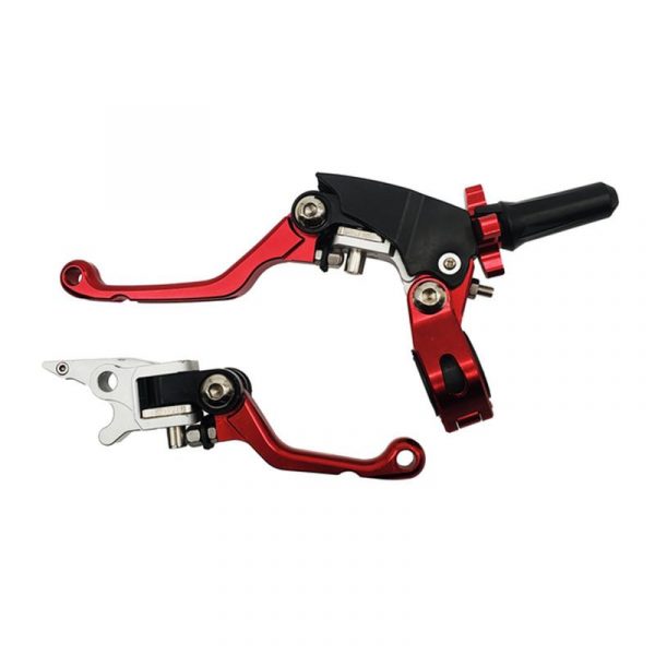 MX Pro Levers – Pair (Red) – Stomp Parts