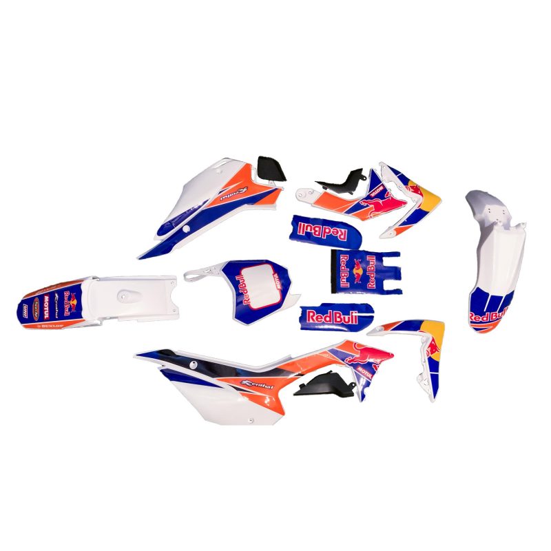 Plastics & Graphics Kit – CRF110 Bull (White Plastics) – Stomp Parts