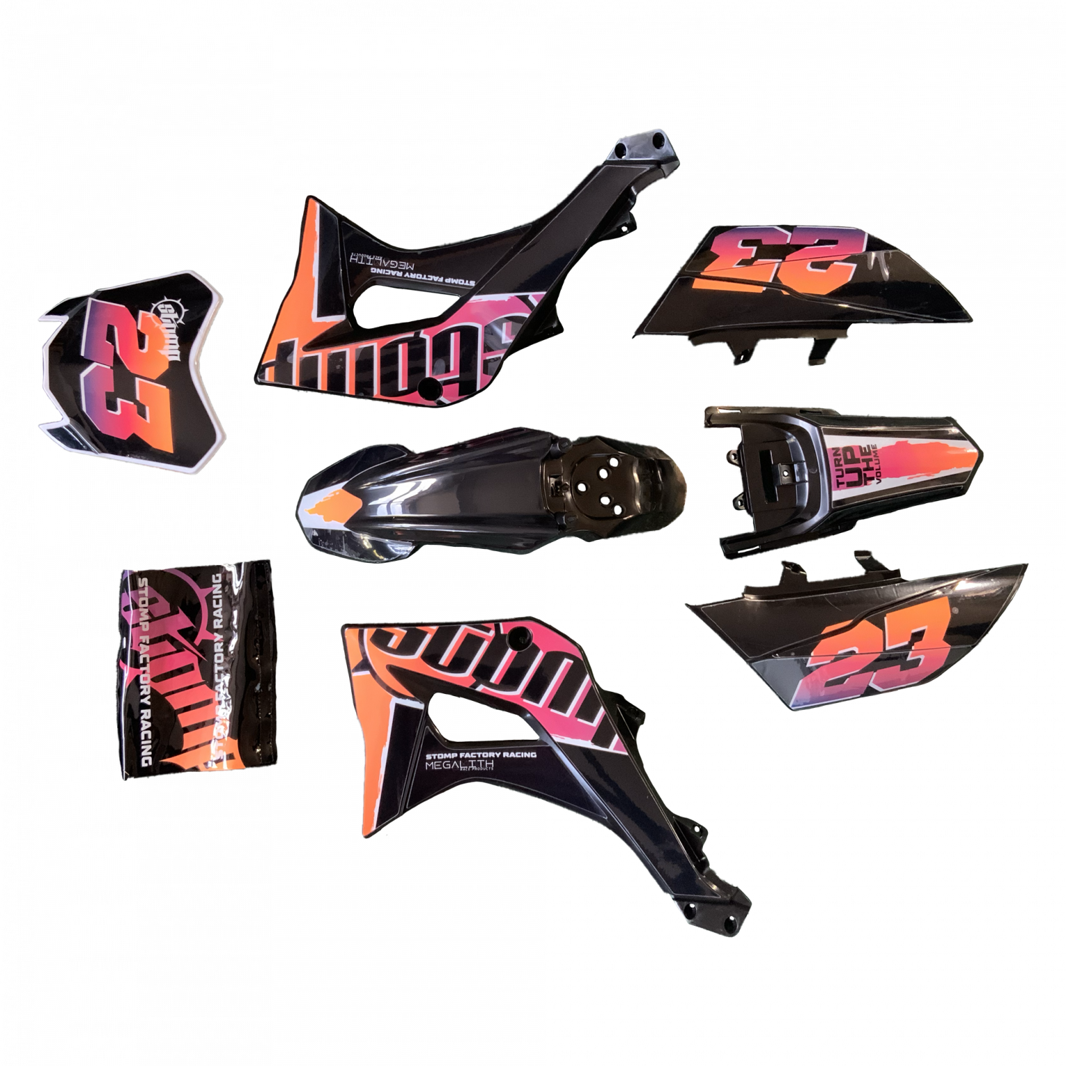 Plastics & Graphics Kit – 2025 (CRF50/TS New Style) – Stomp Parts